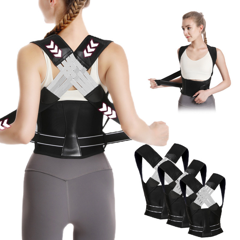 Adjustable Back Straightener with Neck Shoulder Support for Posture ...