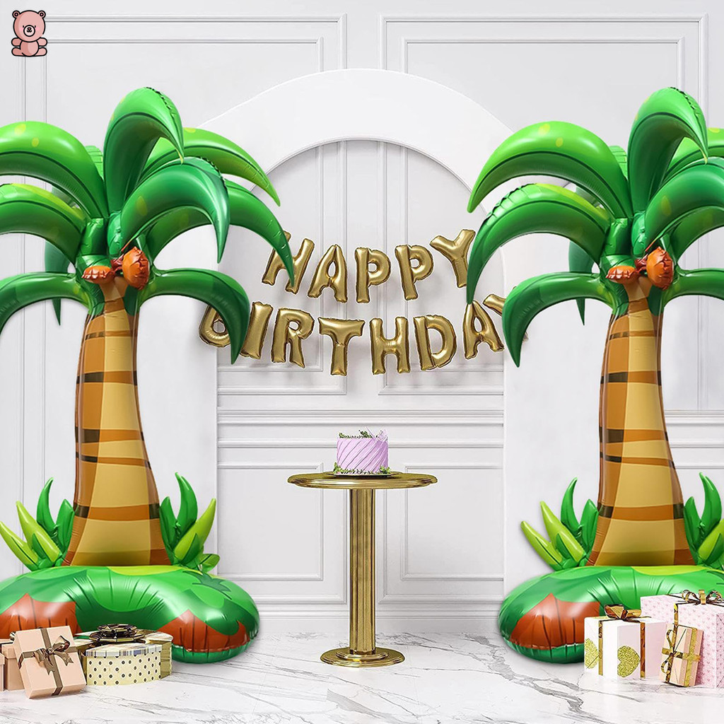 Inflatable Palm Tree 4D Palm Island Balloon Beach Toy, 132 x 94cm Palm ...