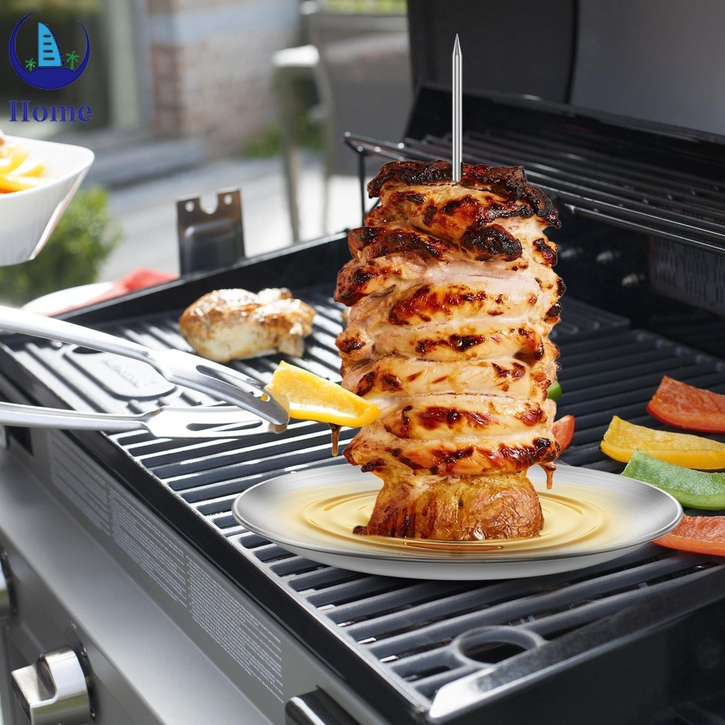 Al Pastor Skewer for Grill Stainless Steel Vertical Skewer with 2 ...