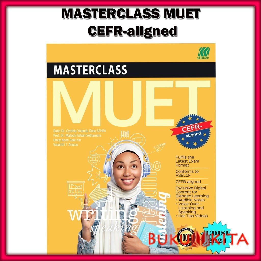 Buku Rujukan : MasterClass MUET CEFR-aligned Edisi 2024 | Shopee Malaysia