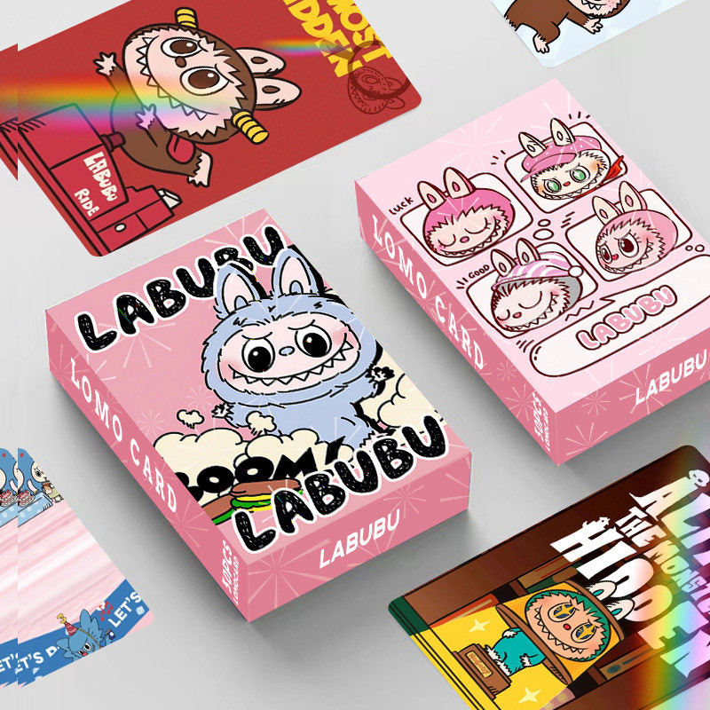 LABUBU Laser Flash Lomo Card Photocard 30pcs/box | Shopee Malaysia