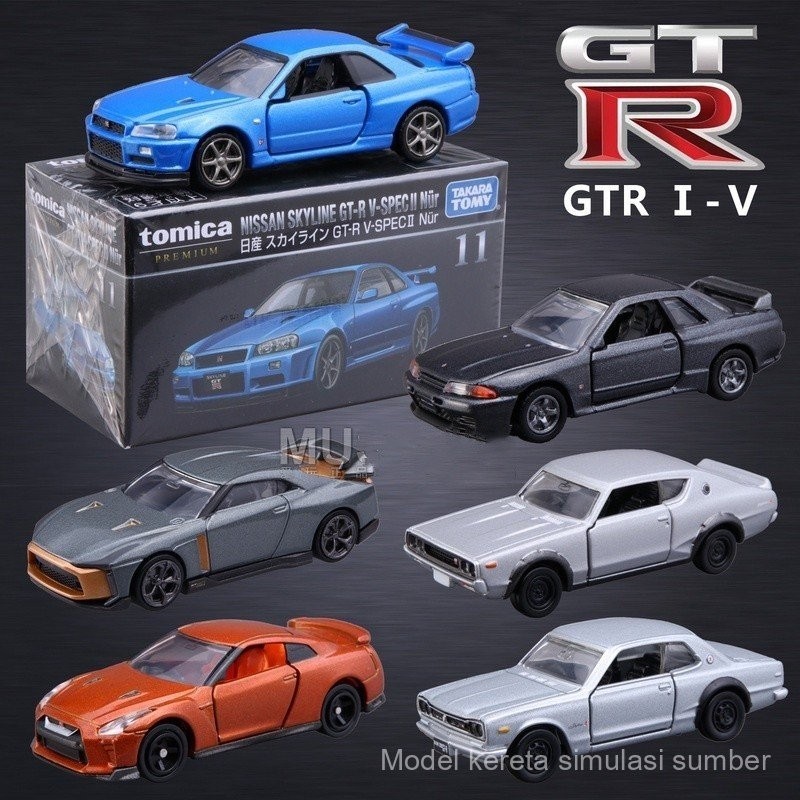 TOMY Nissan GTR R34 R32 R33 R35 GTR50 Skylin Alloy Diecasts Toy ...