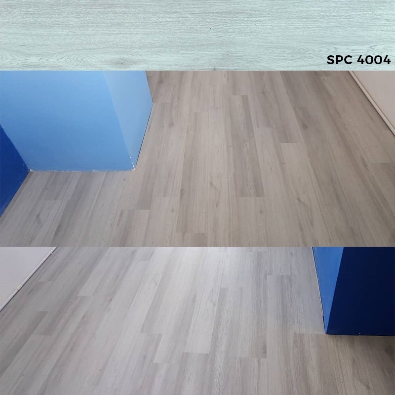 Aqsa SPC Vinyl Flooring 4000 Series 4MM Percuma XPE Foam Lantai Click SPC Floor Interlocking PVC ...