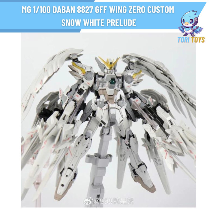 Daban 8827 MG 1/100 Wing Zero Custom Snow White Prelude GFF | Shopee ...