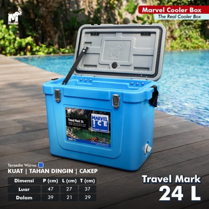 Cw Cooler box 24 Ltr - Travel Mark (CoolBox - IceBox - marvel) 20 liter ...