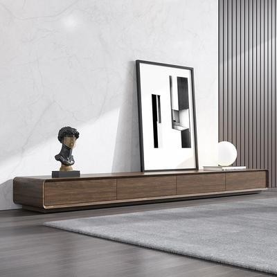Nordic Solid Wood Floor-standing TV Cabinet Living Room Multi ...