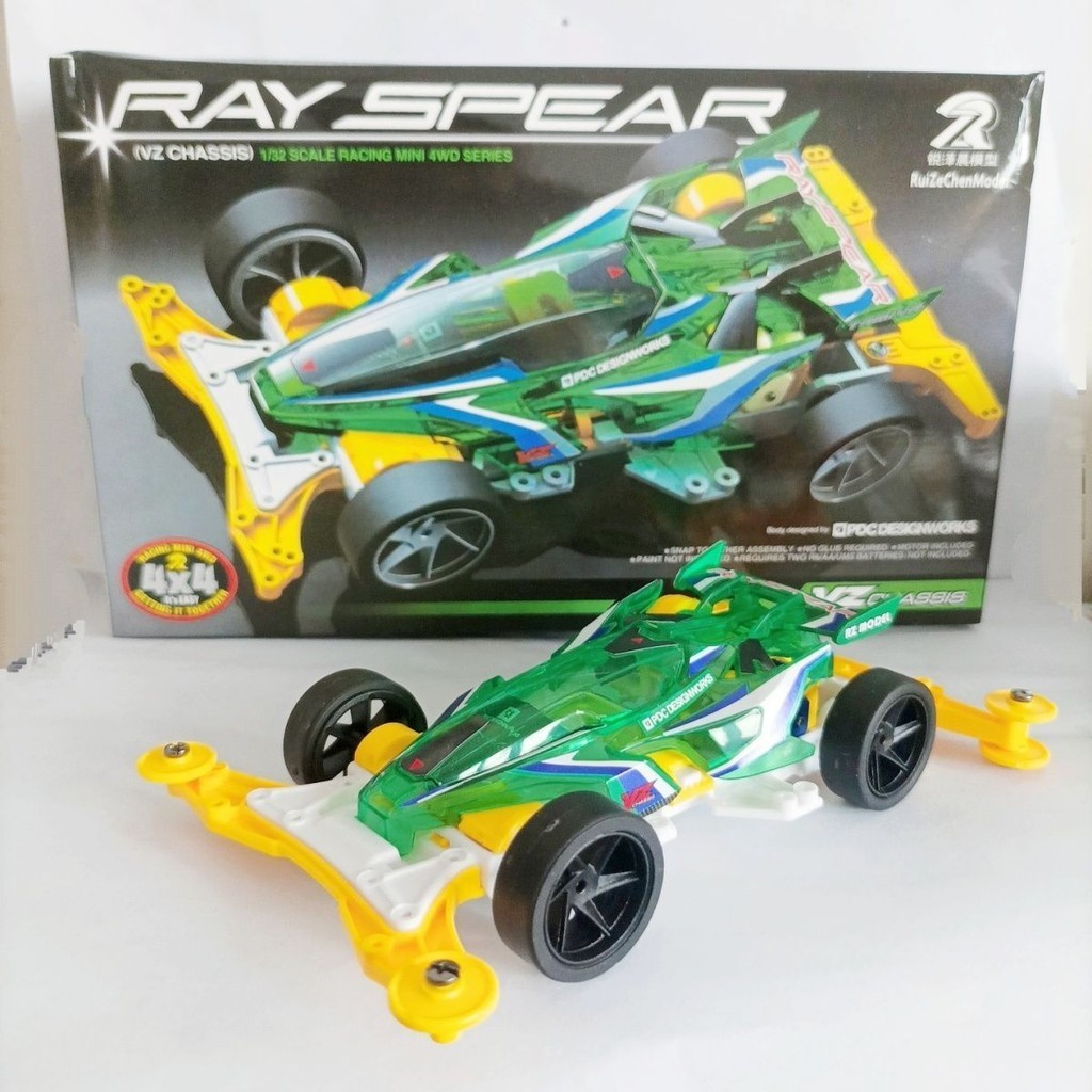 Sharp Ze Four-Wheel Drive Assembly Green Thunder Spear VZ Chassis Asian ...