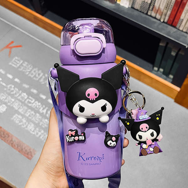 kuromi water bottle botol air viral botol air kuromi Sanrio Kulomi 316 Kanak-kanak Termos Cup ...