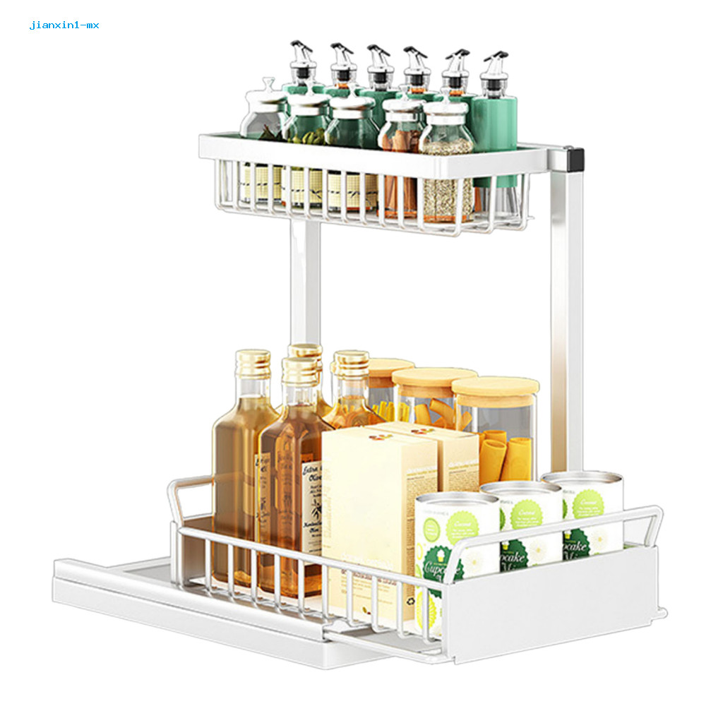 Bathroom Cabinet Storage Rack Strong Load-bearing Cabinet Organizer ...
