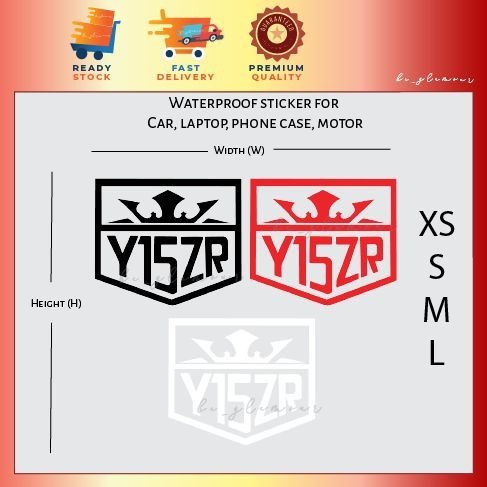 Yamaha Y15ZR Logo reflective Sticker Stiker Kereta Waterproof Car Motor ...