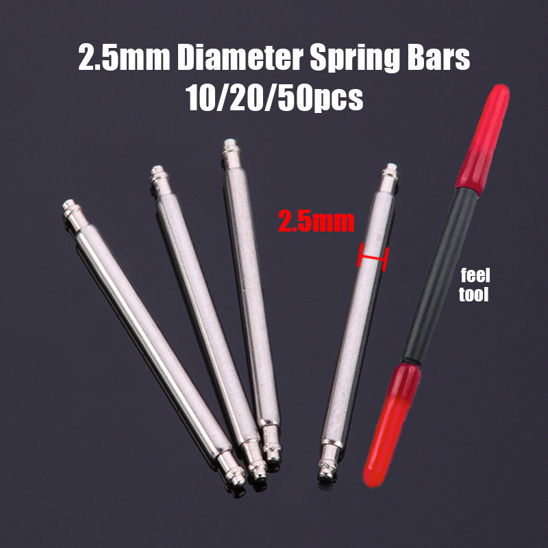 2.5mm Diameter Stainless Steel Spring Bars for Seiko Diver Watch Band ...