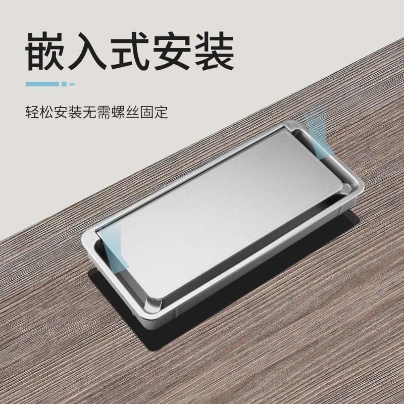 Kotak wayar Desktop kotak flip segi empat tepat tertanam kotak ...