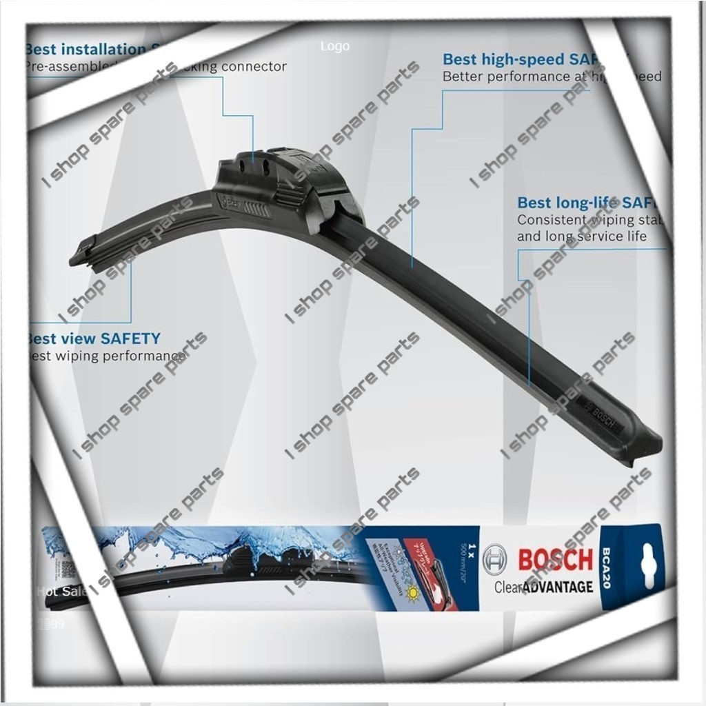 Bosch Clear Advantage Wiper - Compatible With All U-Hook Type Soft Wiper Blade BCA PROTON ...