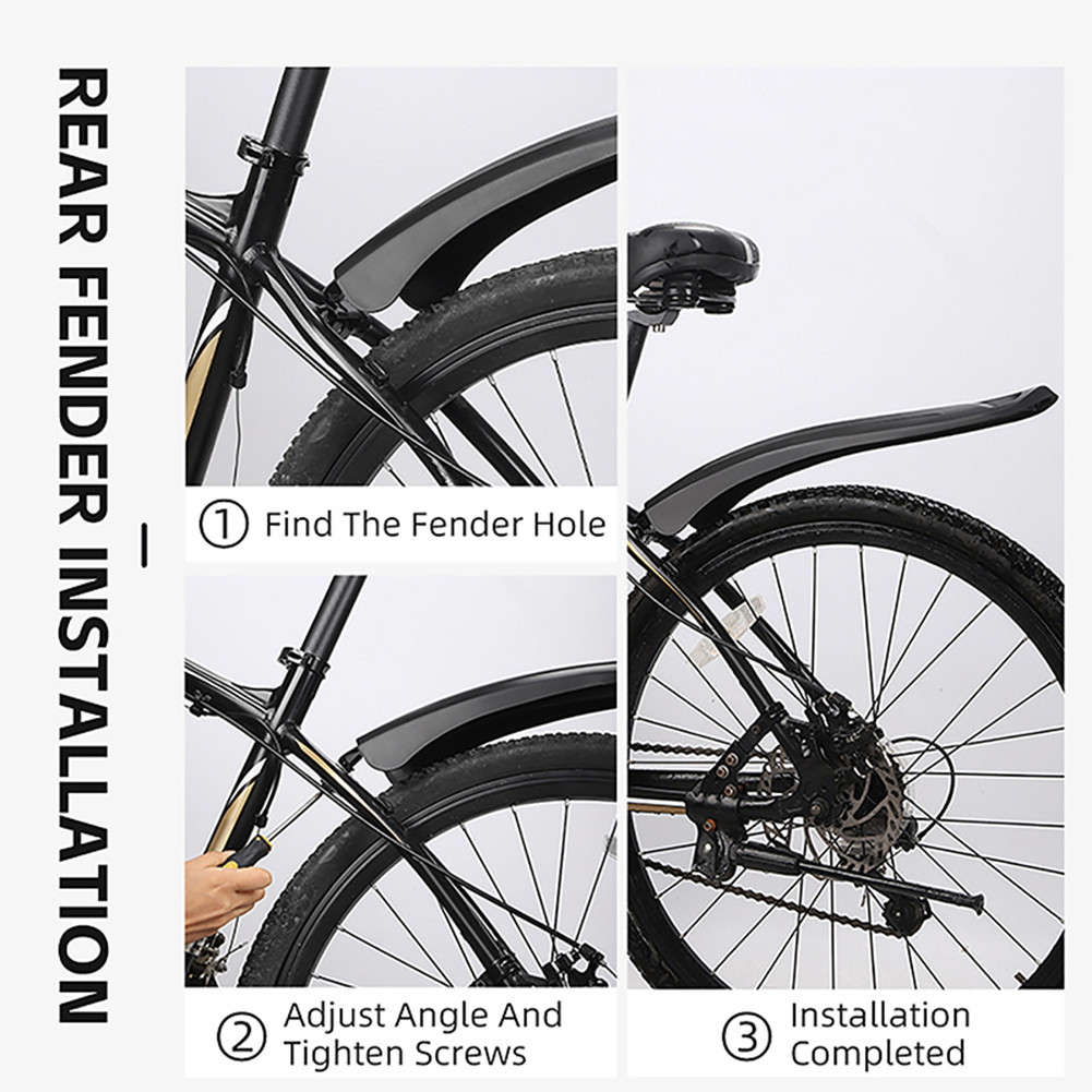 sunyuey 2Pcs Universal Bicycle Mud Guard Cycling Splash Guard for 26 27 ...