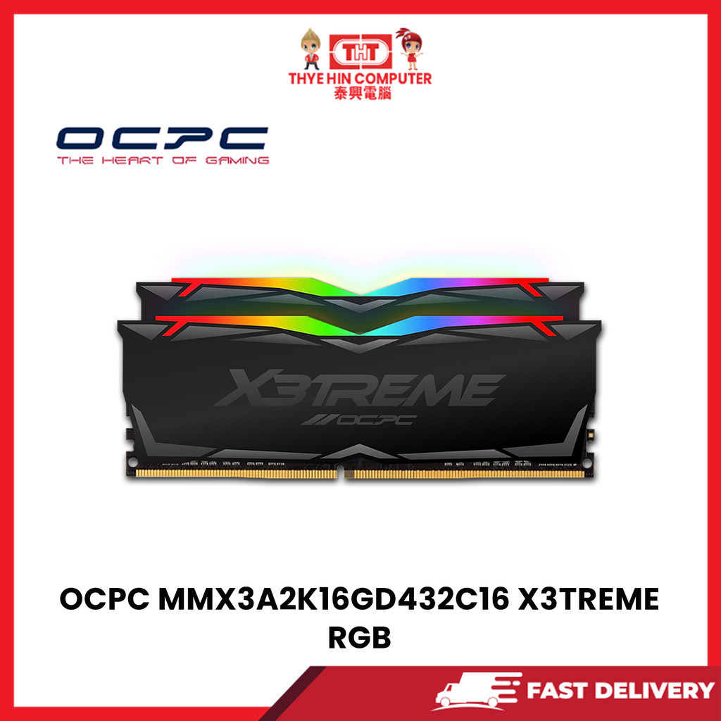 OCPC MMX3A2K16GD432C16 X3 RGB DDR4 3200 8GB X 2 C16 PC RAM | Shopee Malaysia