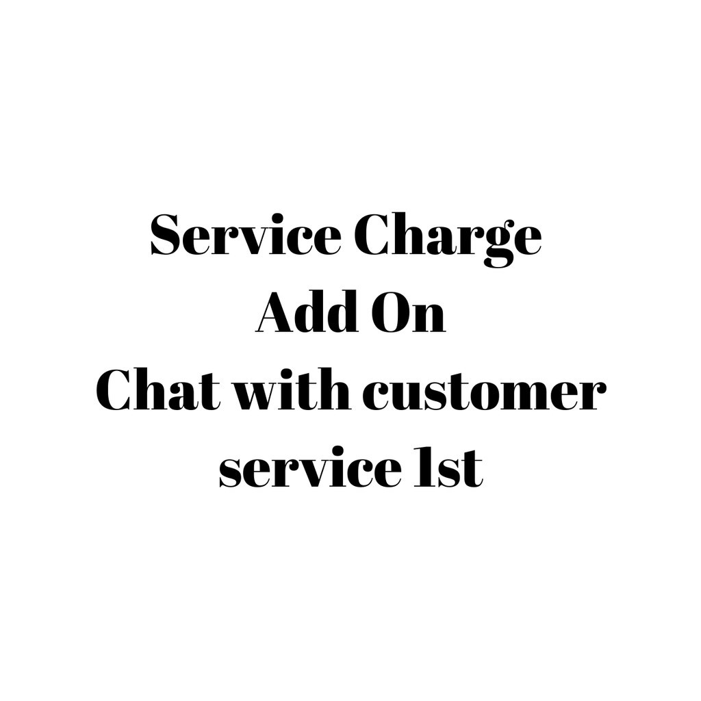Service Charge Add On / Service Caj / Sticker Caj / Additional Service ...