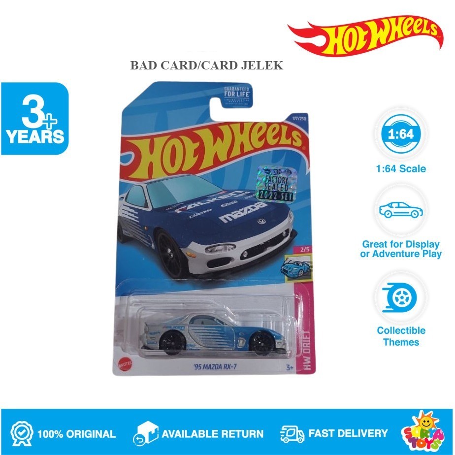 Hot Wheels 95 Mazda Rx-7 Falken Factory Sealed 2022 | Shopee Malaysia