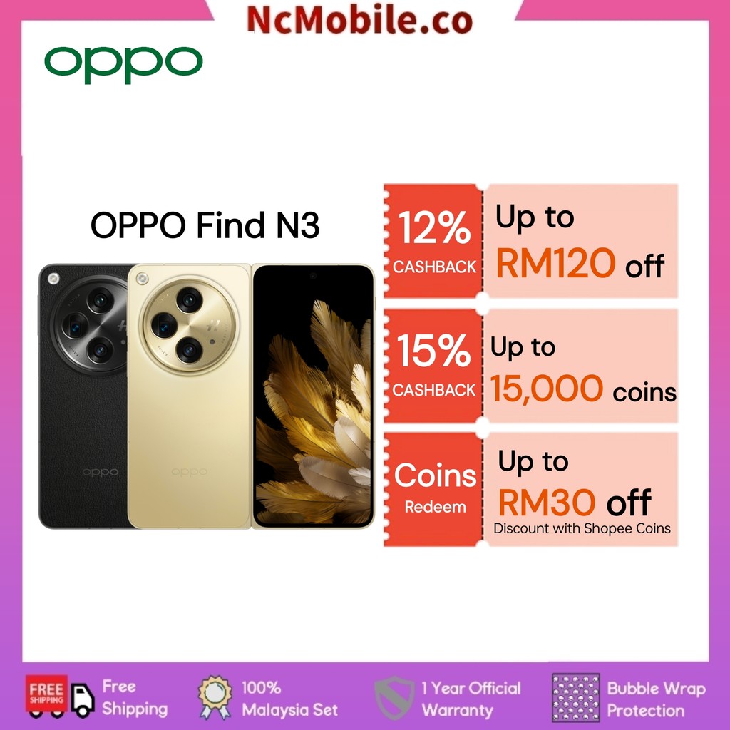 OPPO Find N3 5G / N3 Flip 5G | 16GB RAM 512GB ROM / 12GB RAM 256GB ROM ...