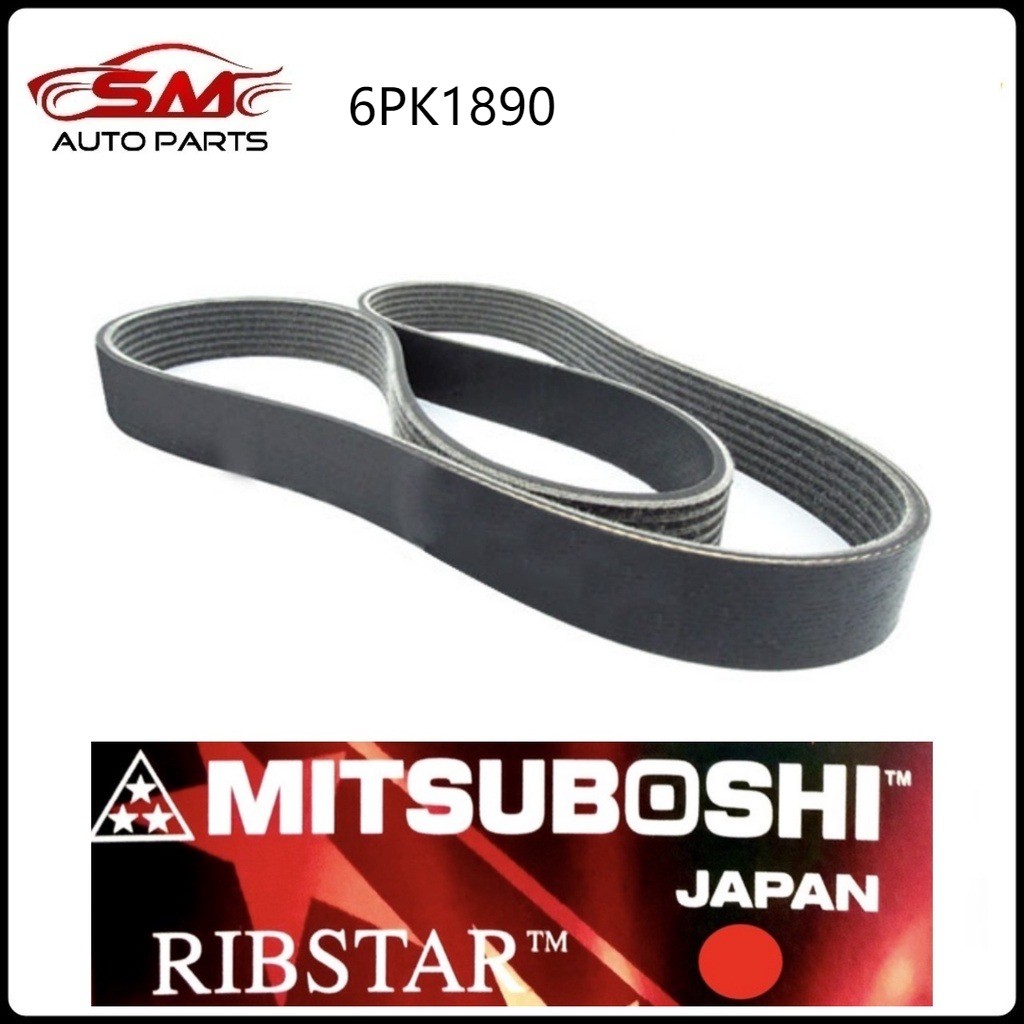 Original Mitsuboshi Fan Belt 6PK1890 - Toyota Altis ZZE121 ZZE122 ( RIB ...