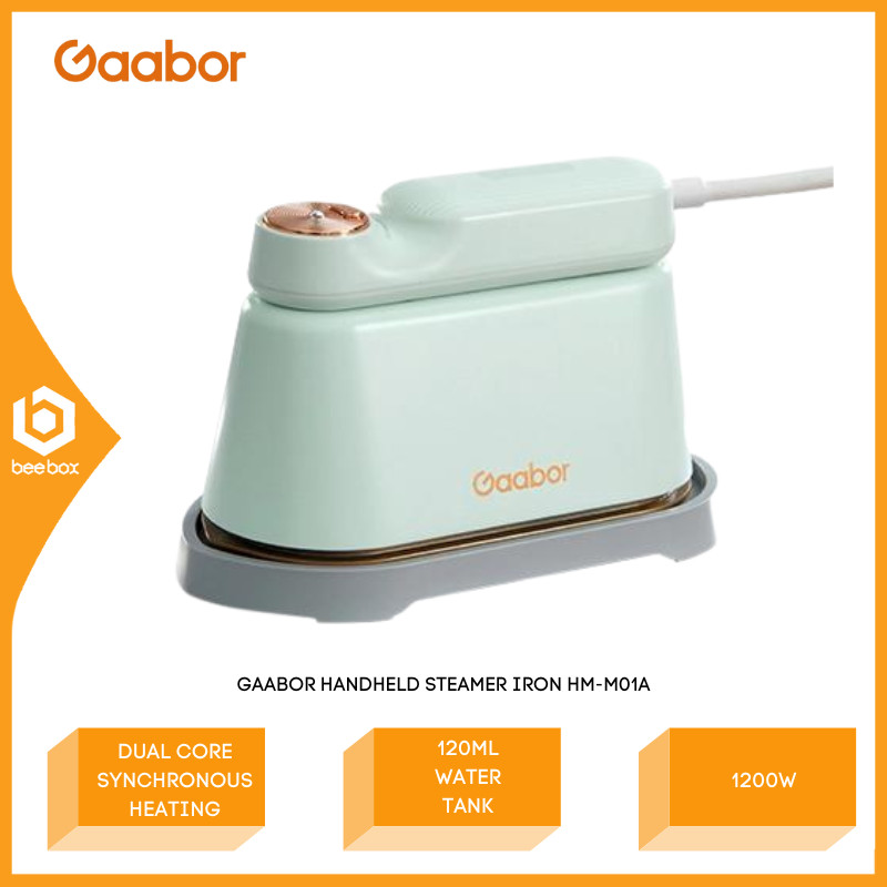 Gaabor Handheld Steamer Iron Dual Core Synchronous Heating 1200W HM ...