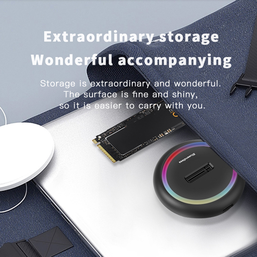 M.2 NVME+NGFF SSD Enclosure USB 3.1 Gen2 10Gbps SSD Case M.2 SSD ...