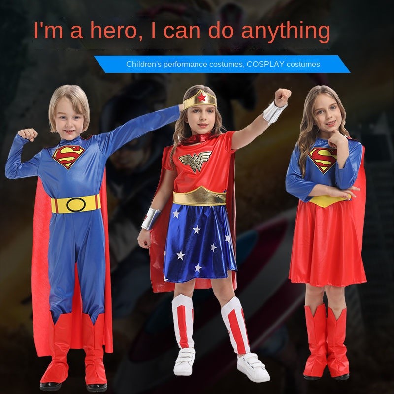 Halloween DC Wonder Woman Cosplay Costume Children Performance Costume ...