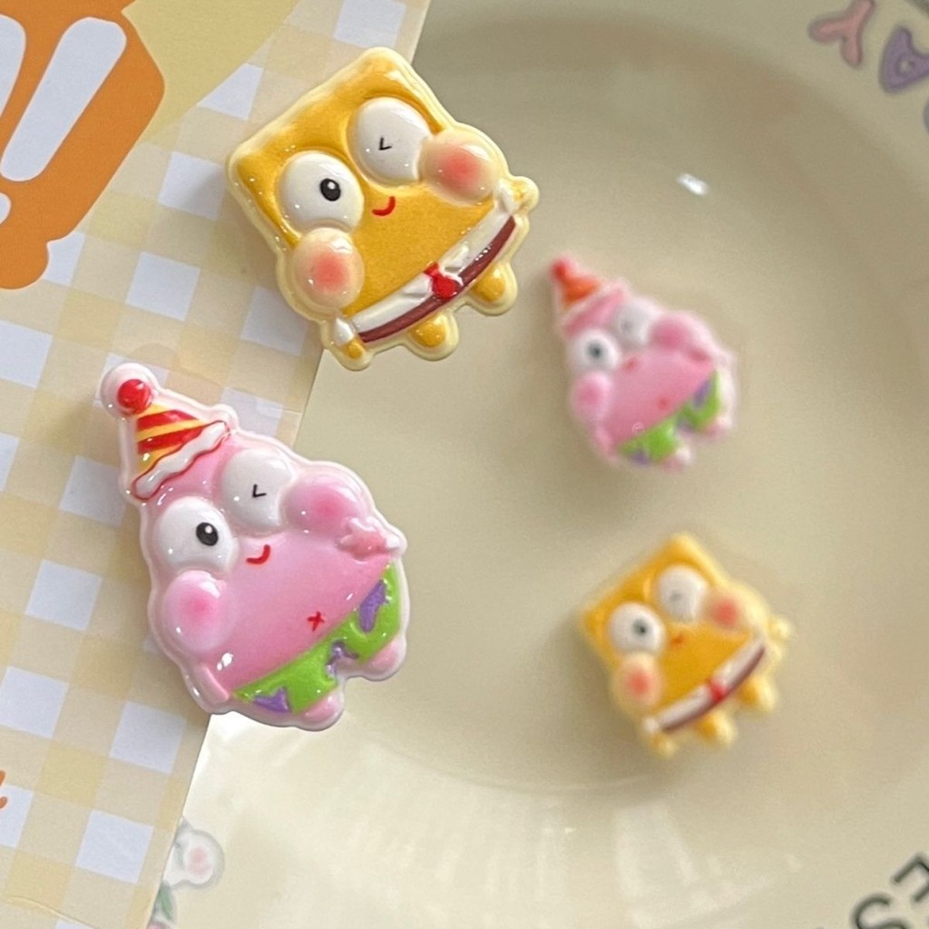 Cute SpongeBob SquarePants Pai Daxing Mini Hair Clips Korean Sweet and ...