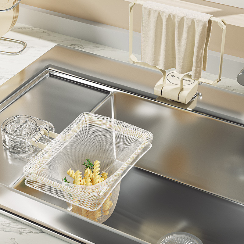 Drain Mesh Rack Suction Cup Type Kitchen Sink Filter Mesh Rack ...