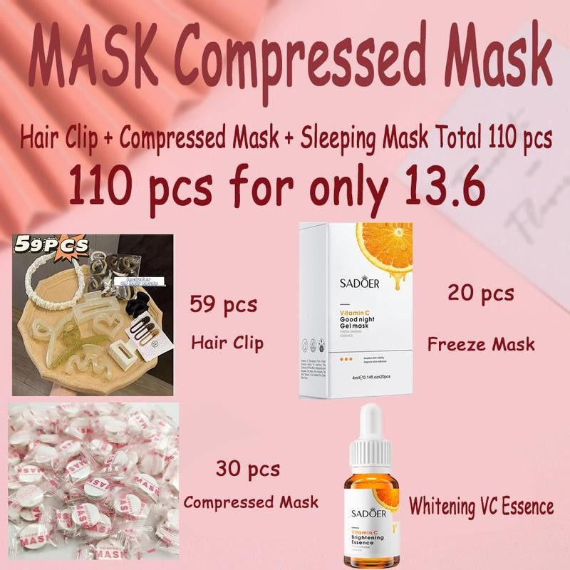 Compressed face mask diy non-woven candy type hydrating and ...