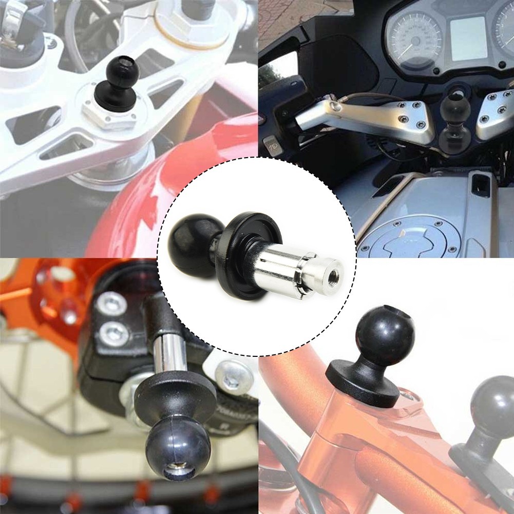 [LUMY] Motorcycle Bike Aluminum Mount Fork Stem Base Set w/ Ball Head ...