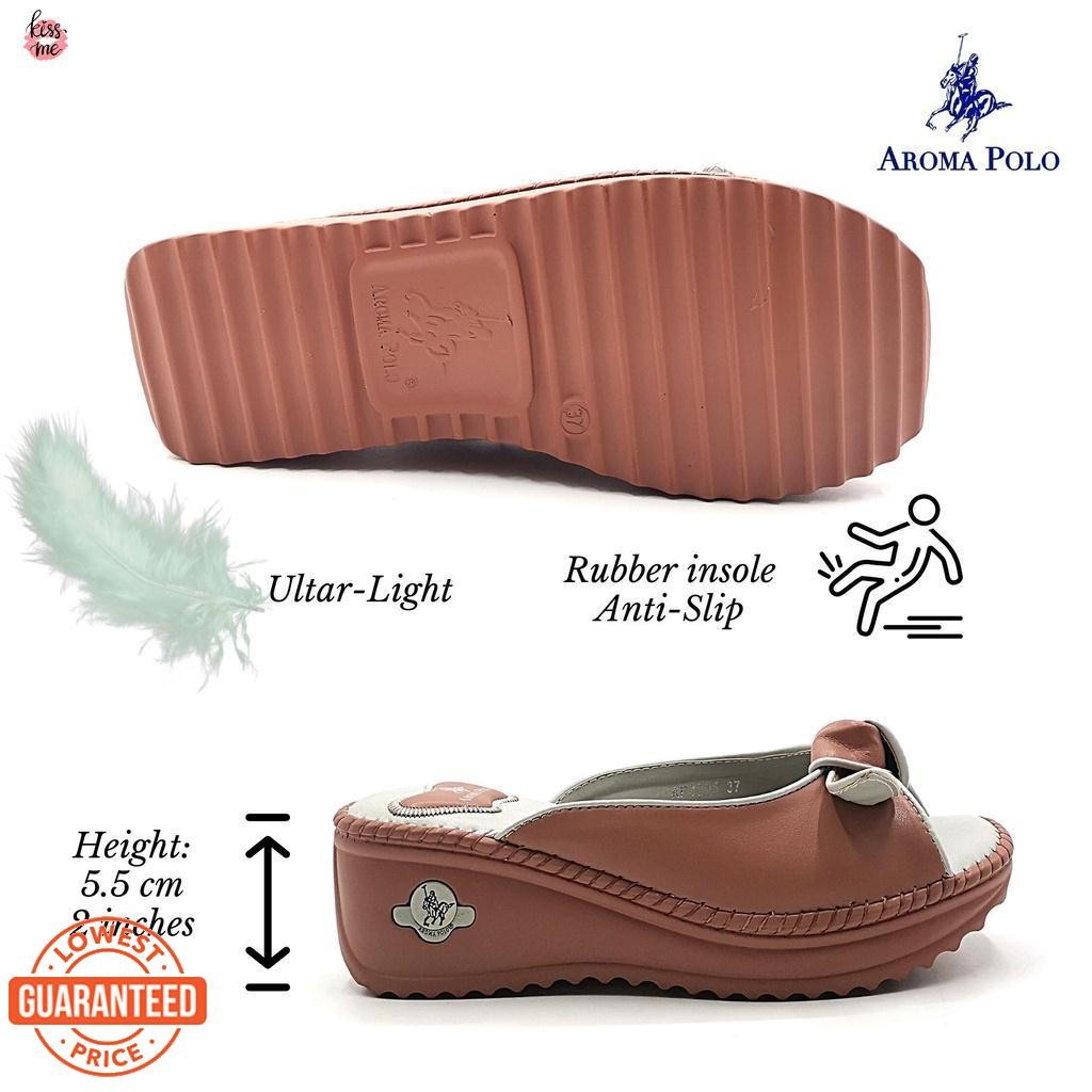 JE8 AROMA POLO Women Comfort Wedges (AP2205) | Shopee Malaysia
