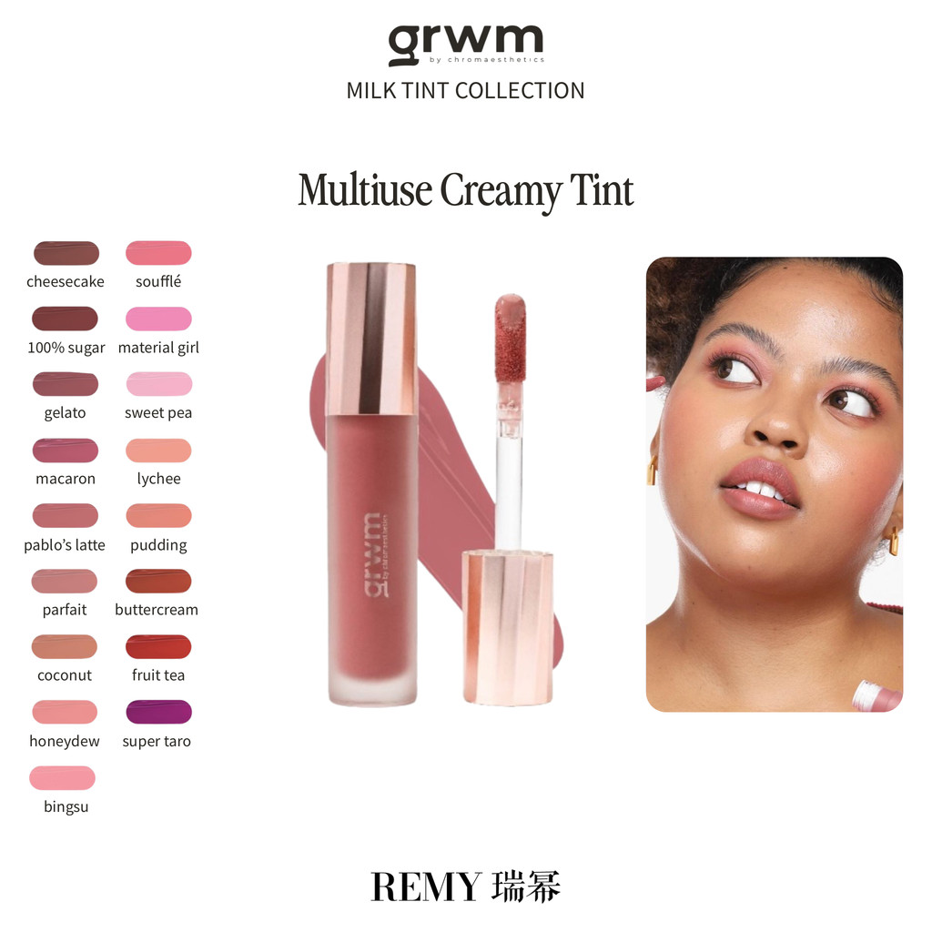 GRWM Cosmetics Milk Tint ( Multiuse Creamy Tint ) | Shopee Malaysia