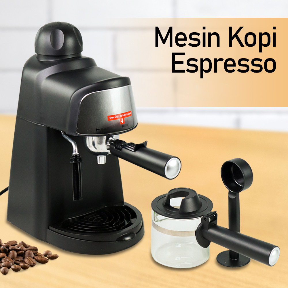 MESIN Espresso Coffee Maker Frothing 800W 240ml Coffee Machine - CM6810 ...