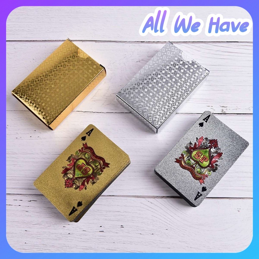 (HENG ONG HUAT) Luxury 24K Gold Foil Poker Cards Playing Cards Deck ...