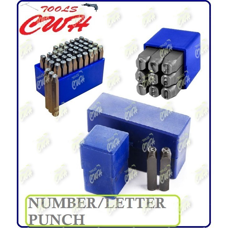 ALPHABET A-Z 0-9 LETTER NUMBER NOMBOR PUNCH PUNCHES PLATE BOARD METAL ...
