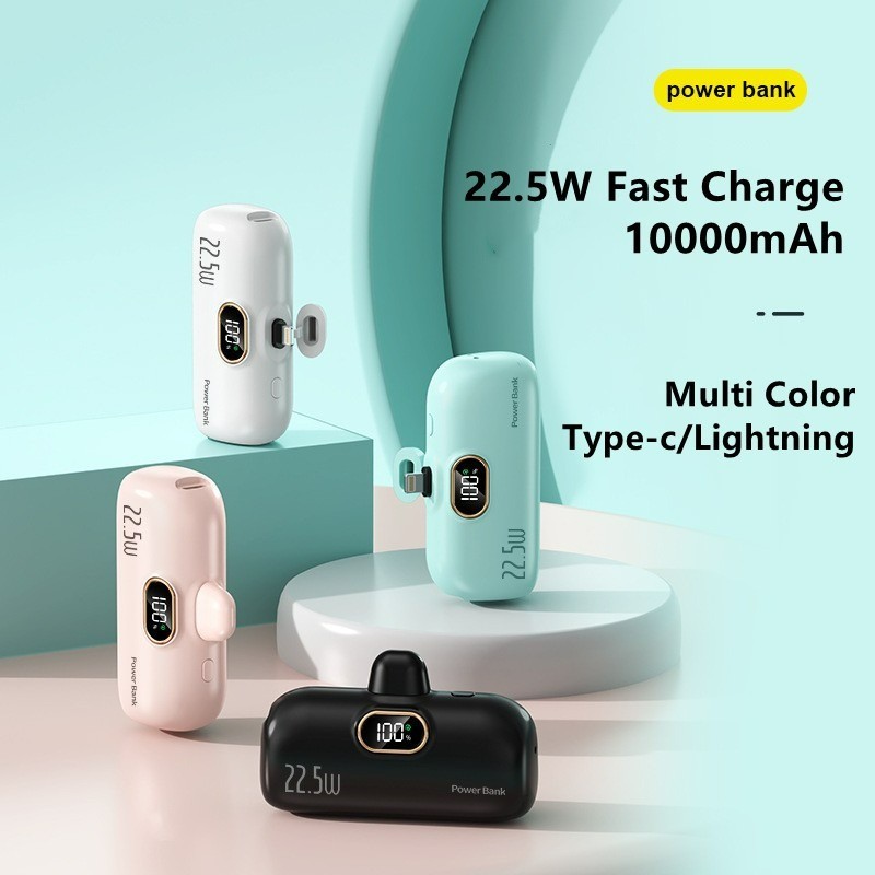 5000mAh Mini Power Bank PD22.5W Fast Charging External Battery Fast ...