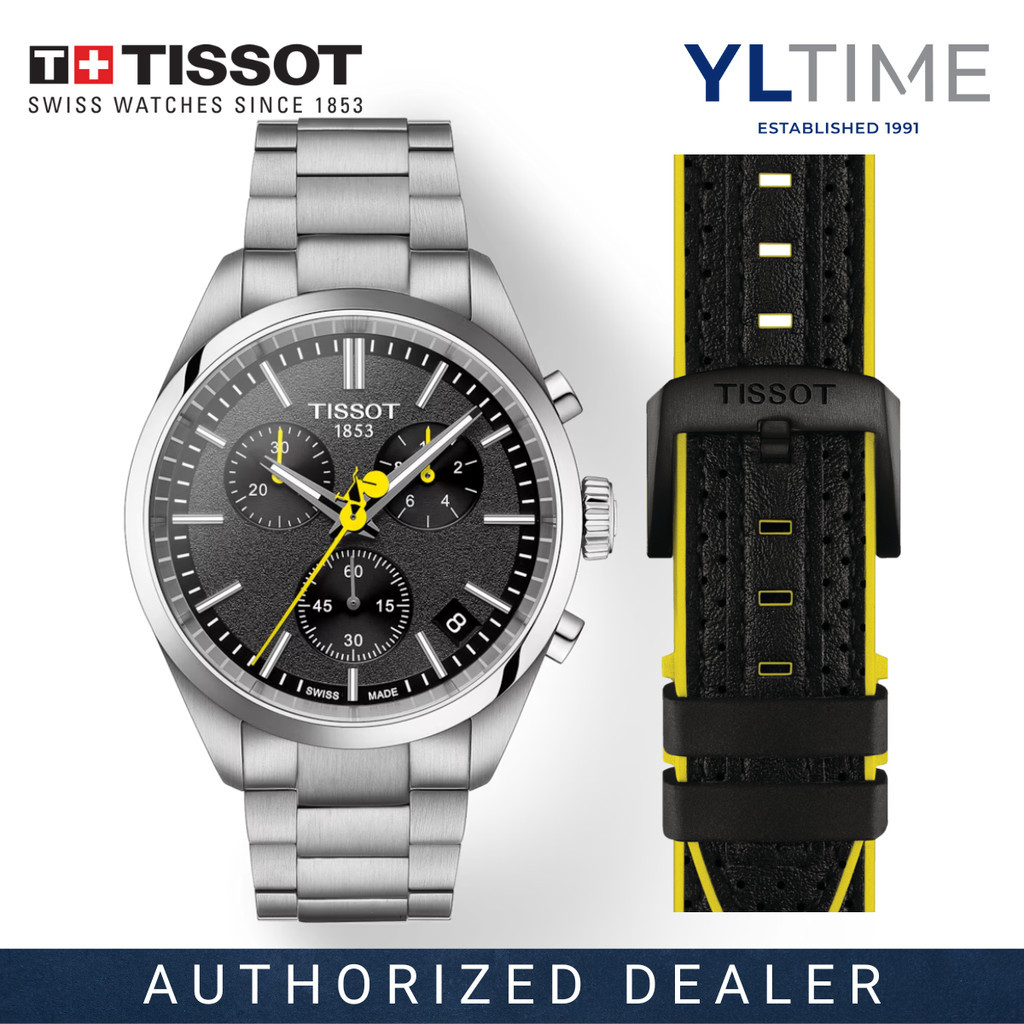 Tissot Gent T1504171105100 PR 100 Chronograph Tour De France Black Dial ...