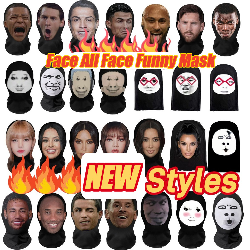 3D Taylor Swift Messi Ronaldo Full Face Mask Role Playin Hip Hop ...