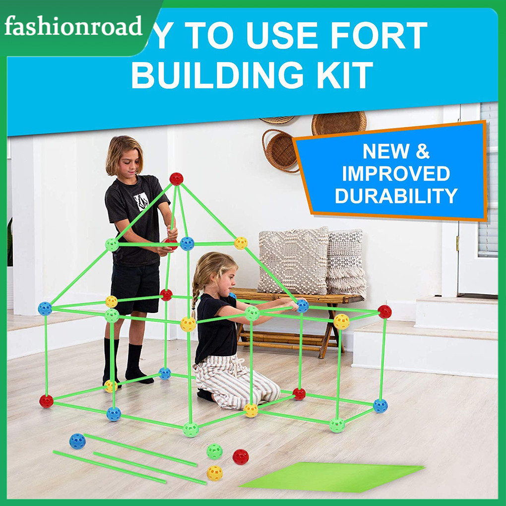 Fort Building Kit DIY Educational Construction Castle Children Toy ...