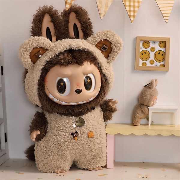 labubu v2 clothes labubu衣服 Baju kain sweater kapas 58 cm pakaian zimomo ...