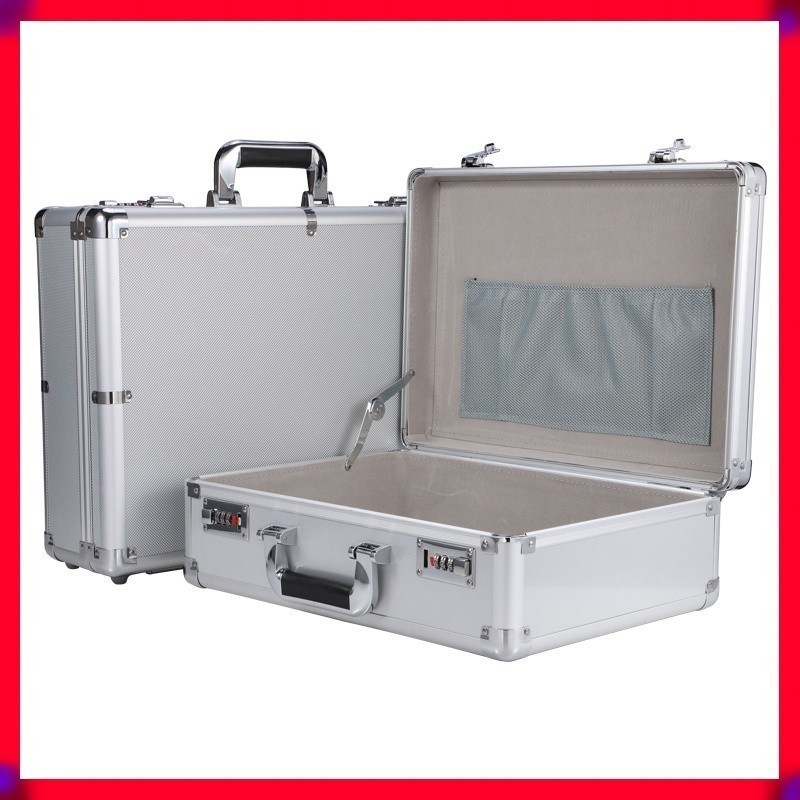 Aluminum Alloy ToolBox File Storage Box Suitcase Password Safety ...