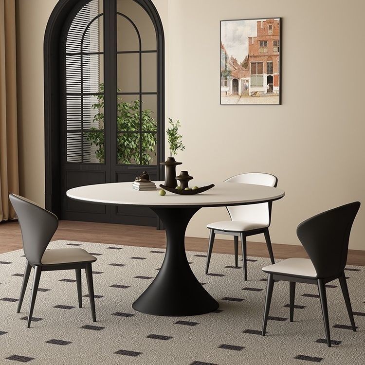 Minimalist Small Apartment Home Modern Minimalist round Table French ...
