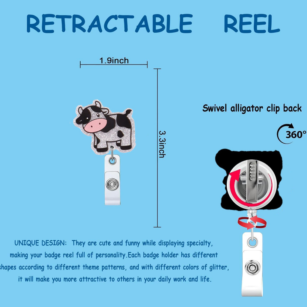 Acrylic Cute Nurse Badge Reels Retractable, Meme Badge Holder Gifts, ID ...