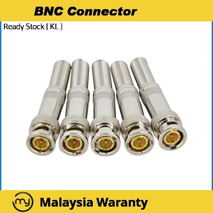RG59/RG6 Coaxial BNC Male Female Connector for CCTV Camera | Shopee ...