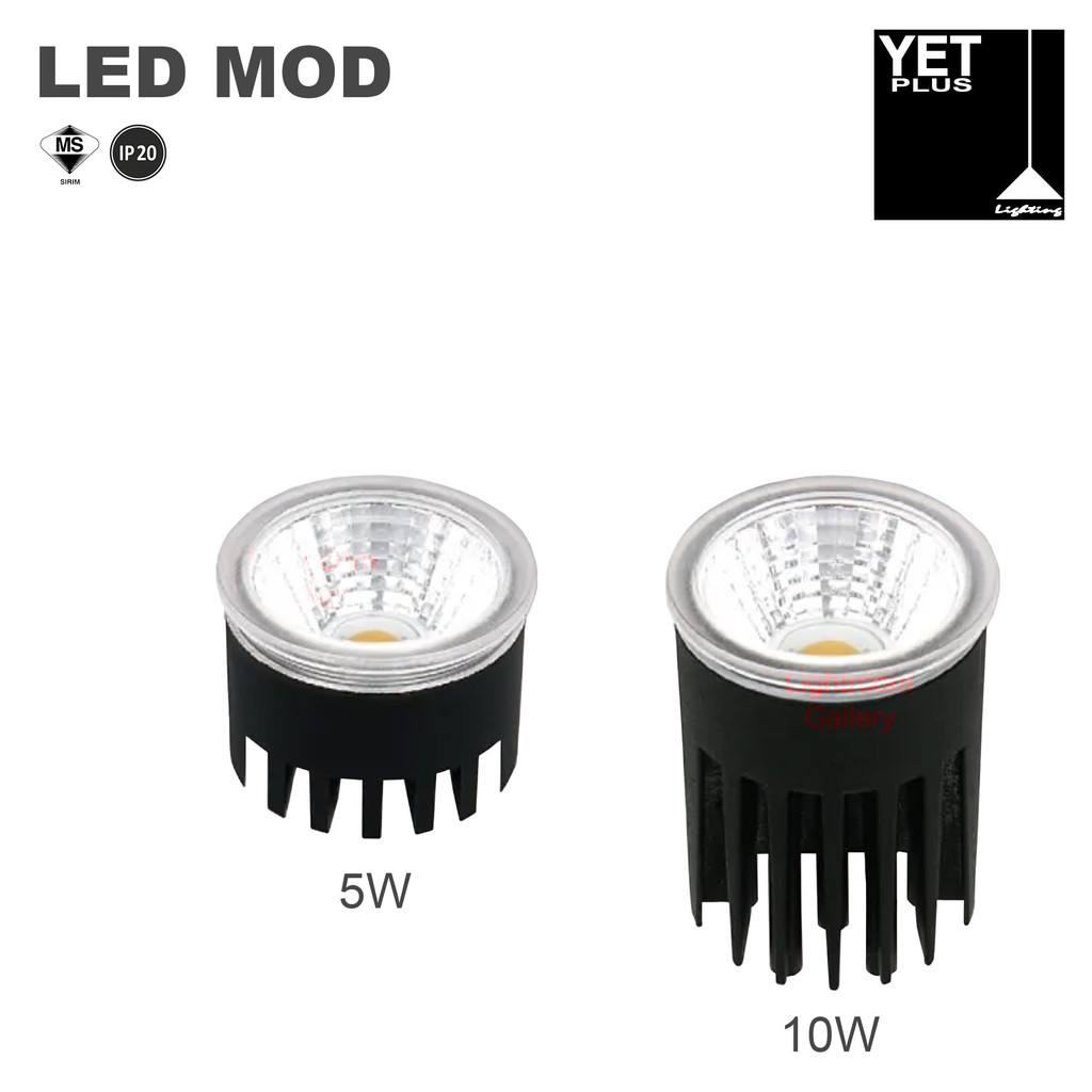 YET LED COB Module Black 5W / 10W | Shopee Malaysia