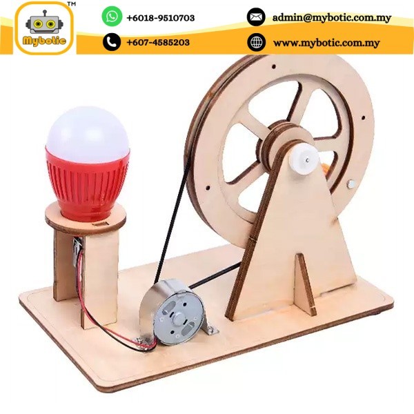 DIY Hand Crank Generator Bulb Kit RBT Student Project | Shopee Malaysia