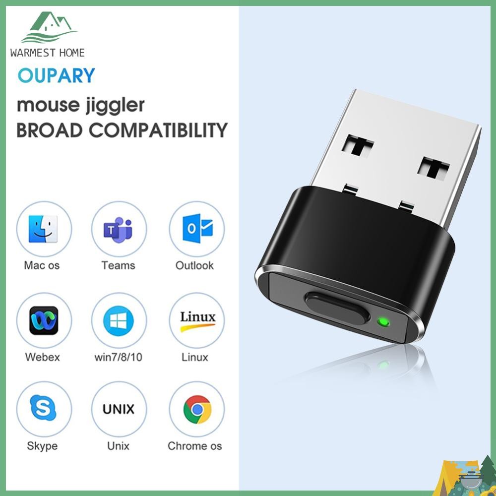 Mini Mouse Jiggler ON/Off Button USB Mouse Movement Simulator for ...