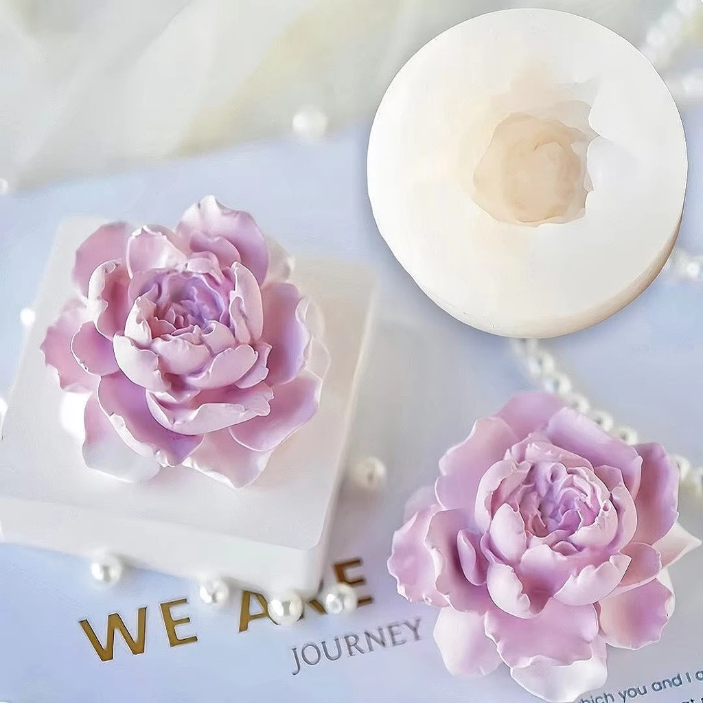 3D Jasmine Flower Gypsum Molds DIY Scented Plaster Handmade Pendant ...