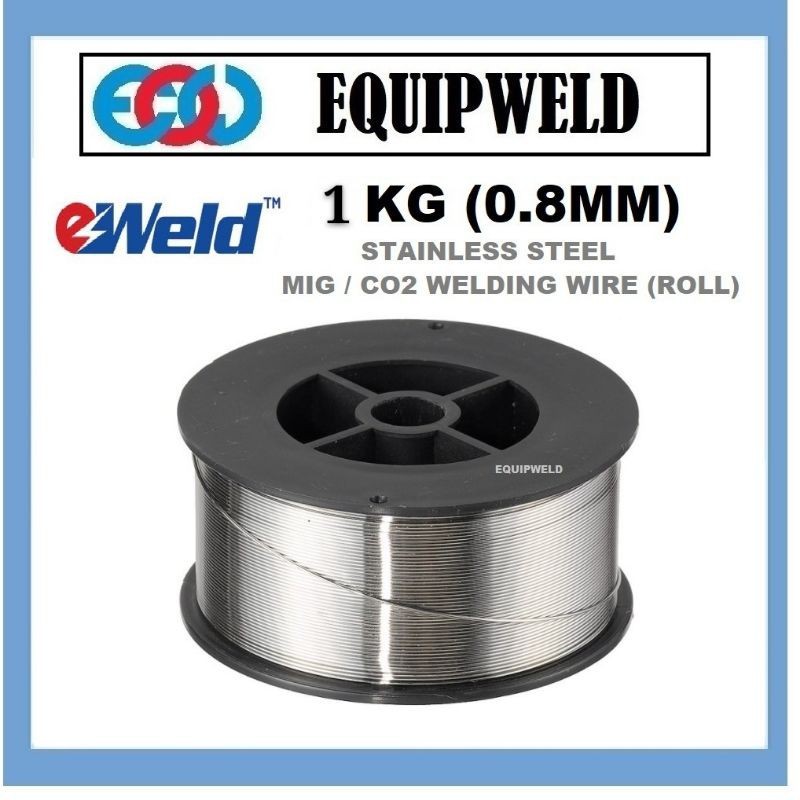 EWeld 1KG X 0.8MM 308L STAINLESS STEEL MIG WIRE FOR WELDING ER308LSI (ROLL) | Shopee Malaysia