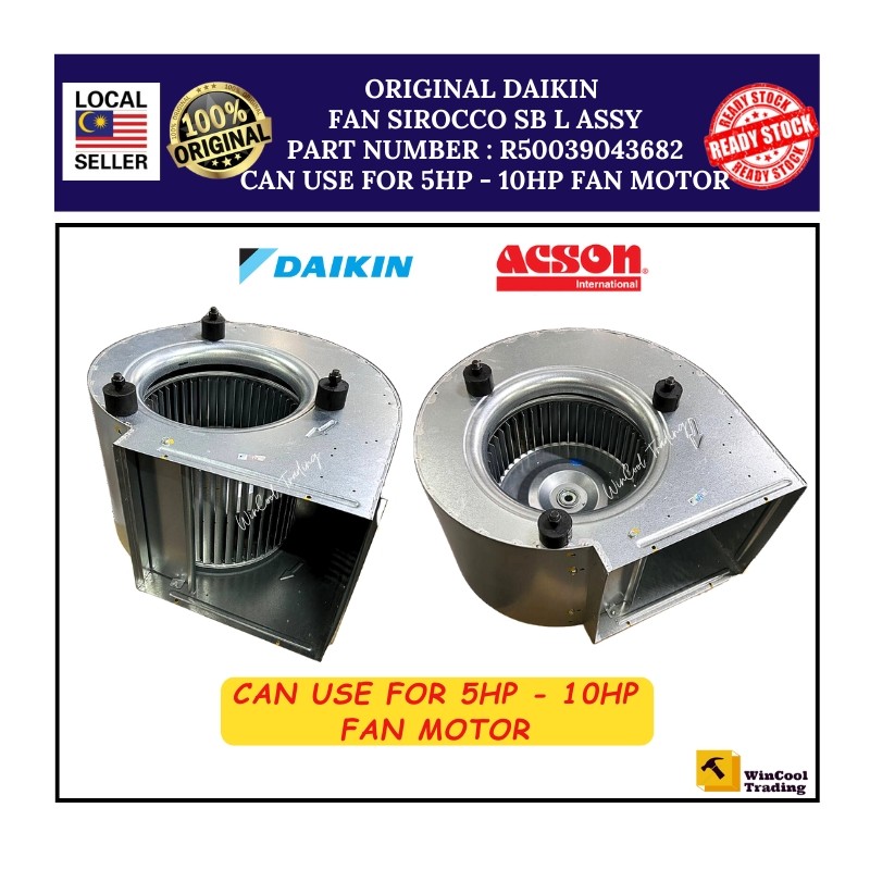 Original Daikin Fan Sirocco SB L Assy Model : YSB 75/80/100/B Can Use ...